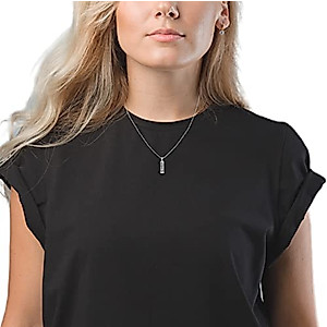 NanoStyle Mezuzah Necklace Bar Mitzvah Gifts 925 Sterling Silver Shin Shaddai Pendant Shema Israel Scroll Jewish Gifts from Israel for Men or Women, 20" Thick Silver Chain