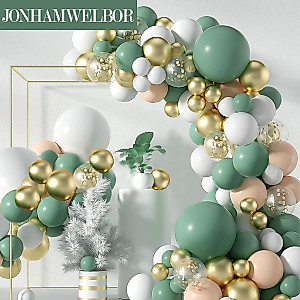 Jonhamwelbor White Balloons - 12 inch 70 Pack Matte Latex Helium Balloons for Wedding, Engagement, Birthday, Baby Shower Parties (with White Ribbon)