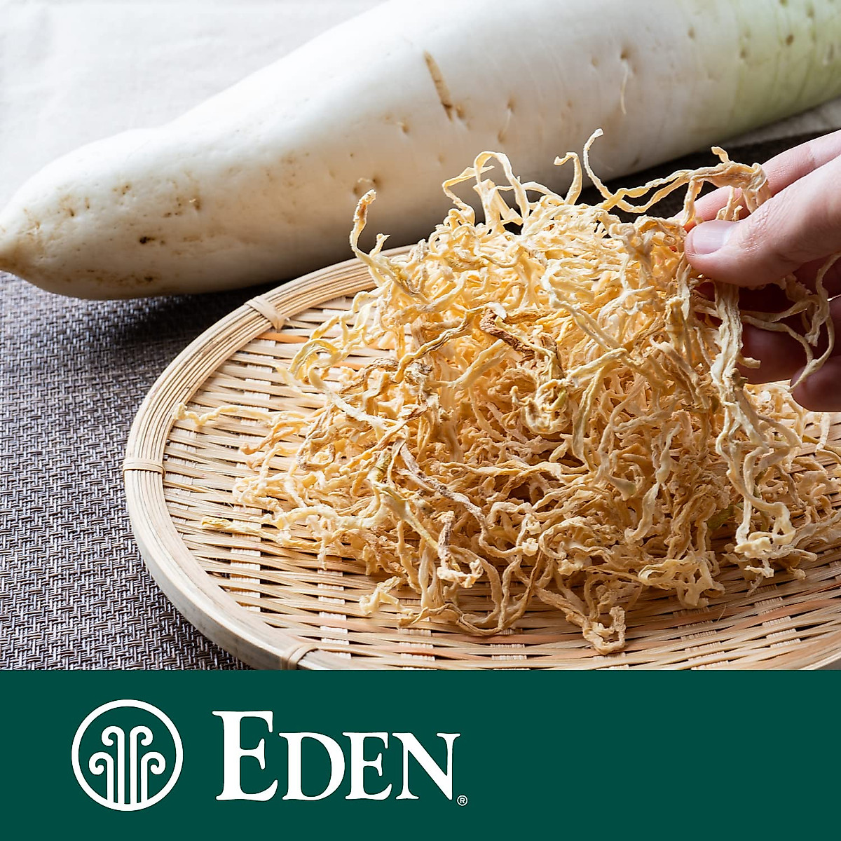Eden Daikon Radish, Sun Dried and Finely Sliced, Traditionally Made in Japan, 3.5 oz