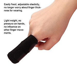 Finger Corrective Sleeve, Finger Splint Brace Corrective Sleeve Fixing Belt Straighten Broken Bent for Arthritis Pain, Sport Injuries, Basketball, Baseball, Bowling(Blue)