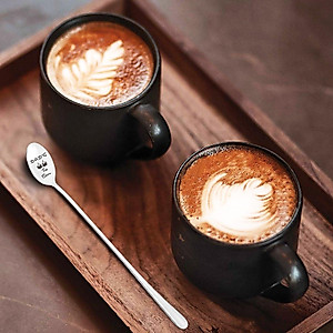 Ice Tea Spoon Gifts for Mother, 9-Inch Engraved long Coffee Spoon Funny Gifts for Mother's Day, Mother's Birthday Gifts, Christmas Stocking Stuffers