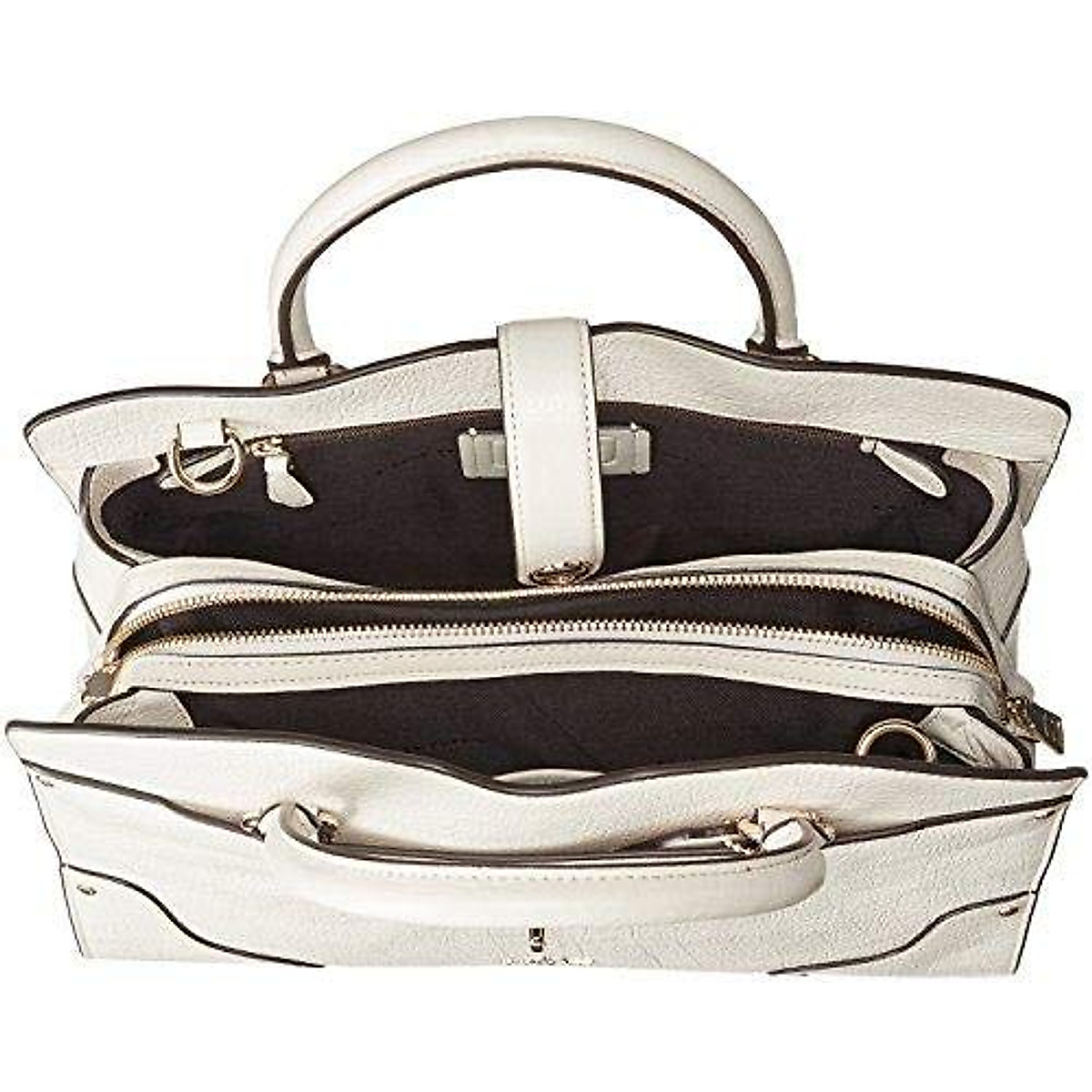 Coach Crossgrain Leather Mercer Satchel Purse - #F37167 - Chalk