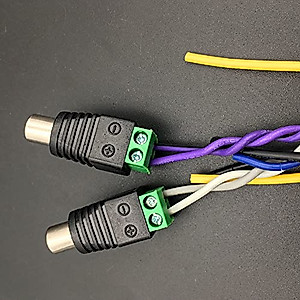 ALLMOST 10pin Power Harness Plug RCA Compatible with Pioneer TS-WX1210A TS-WX1010A TS-WX300A TS-WX300TA 01.45-18200-A01, White