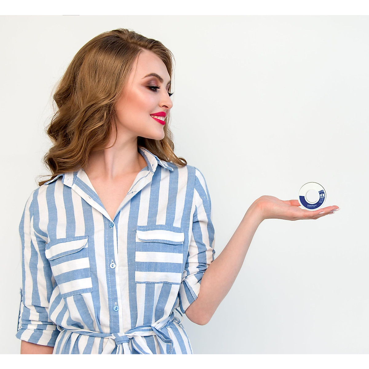 Iconikal First Aid Waterproof Adhesive Tape, White, 0.5 Inch x 5 Yards, 4-Pack