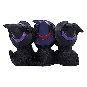 Nemesis Now Three Wise Black Cats See No Hear No Speak No Evil Familiar Figurine,11.5cm