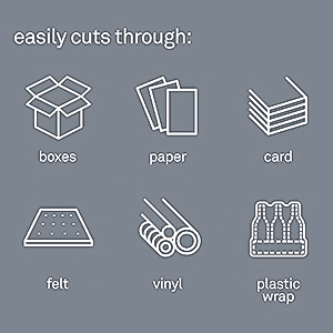 Slice Manual Carton Cutter Finger-Friendly Ceramic Blade Never Rusts, Pack of 1