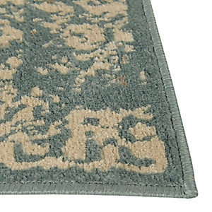 Rugs.com Mojave Collection Rug – 4' x 6' Green Medium Rug Perfect for Entryways, Kitchens, Breakfast Nooks, Accent Pieces