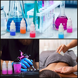 Maxcheck 400 Pieces 5ml Plastic Dropper Bottle Mini Squeeze Bottle with Caps Small Portable Mini Eye Dropper Bottle Clear Empty Squeezable Dropper Bottle Essential Oil Container for Liquids