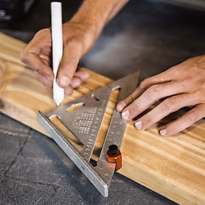 Easy Grip Orange Stair Gauges, Framing Square Attachments Bright Orange, Rafter Layout & More, Sold in Pairs-LS Creations