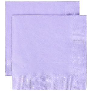 Lavender Beverage Party Paper Napkins