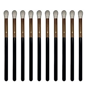 10 pcs LONG HANDLE LASH WASH CLEANSER BRUSHES BLACK (soft bristles unlike most bulk brushes)