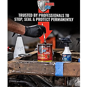 POR-15 Six Pack Rust Preventive Coating, Stop Rust and Corrosion Permanently, Anti-rust Protective Barrier, 4 Fluid Ounces, Gloss Black, Pack of 6