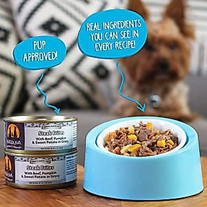 Weruva Classic Dog Food, Variety Pack, Chicken Free, Just 4 Me, Wet Dog Food, 14oz Cans (Pack of 12)