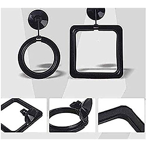4 Pcs Fish Feeding Ring Square and Round Aquarium Fish Feeding Ring Floating Food Feeder, with Suction Cup