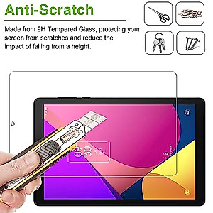 LKOOZO Screen Protector for TCL Tab 8 LE Model 9137W / TCL Tab 8 WiFi Model 9132X, Tempered Glass Film Compatible with TCL Tab 8 4G 9132G2, 2 Pack