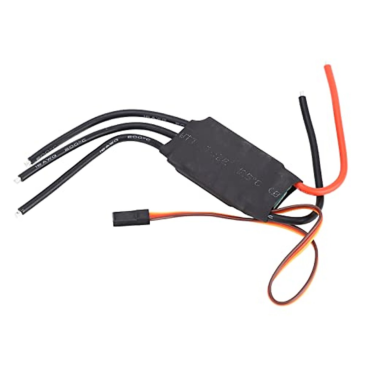 Emoshayoga 30A Brushless ESC, 5V 2A BEC Output Bidirectional 30A Brushless ESC Quick Response Plug and Play Good Handling for RC Boat