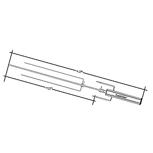 ESPETOSUL Single Automatic Spinning Barbecue Skewer, Battery Operated Portable Barbecue Spinning Skewer