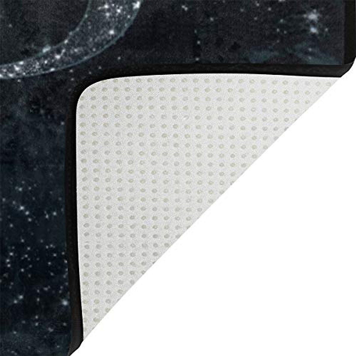 ALAZA Dark Starry Night Dragon Area Rug Rugs for Living Room Bedroom 7' x 5'