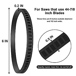 Replacement Milwaukee Pulley Tires 45-69-0010 for Milwaukee BandSaws Blade AO2807 6238N 6230 6232-6 6225 6238-20 2729-20 (2PACK)
