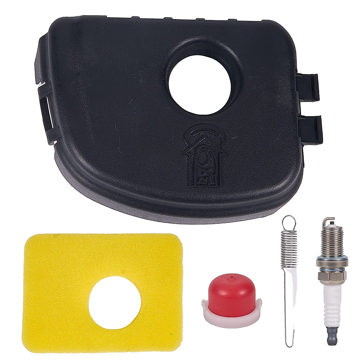 Mikatesi 595660 Air Cleaner Cover & 799579 Air Filter Kit for 590581 Most 450E 550E 550Ex 08P502 08P602 09P602 09P702 Series Lawn Mower Engines with 698719 Spring Kit