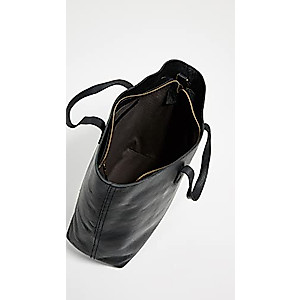 Madewell Women's The Zip-Top Transport Carryall, Black/Black, One Size