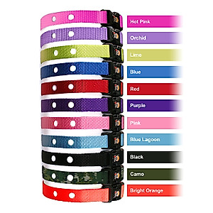 Red Heavy Duty Nylon Replacement Dog Collar Strap with RFA-67 Batteries - Compatible with Most PetSafe In-Ground and Wireless Fence Receiver Collars (Bundle 2)
