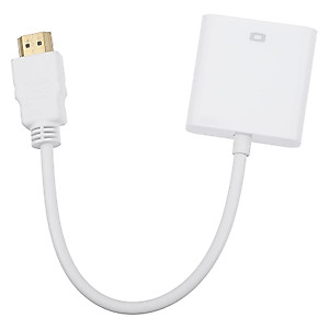 Milisten 2pcs vga cable portable Adapter Home Converter Video Cable Convert Cable Adapter Cable Multi Function Adapter VGA Converter 1080p Office Supplies abs white Multifunction