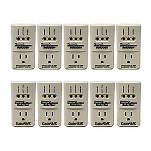 10 Pack 1800 Watts Refrigerator Voltage Protector Brownout Surge Appliance (New Model)