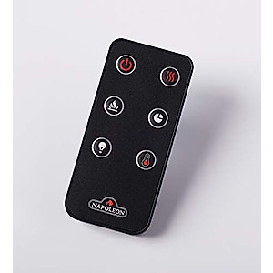 Napoleon Amano 60 - NEFL60B-1 - Wall Hanging Electric Fireplace, 60-in, Black, Glass Front, Crystal Cube Ember Bed, Rocks & Pebbles, Adjustable Flame Colors, Remote Included