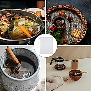 FRIUSATE 500Pcs Tea Bags for Loose Leaf Tea, Empty Tea Bags with String Disposable Tea Bags Fillable Natural Tea Filter Bags Drawstring Tea Bags Bulk for Loose Tea, Coffee, Spice, 2.36 x 3.15 Inch