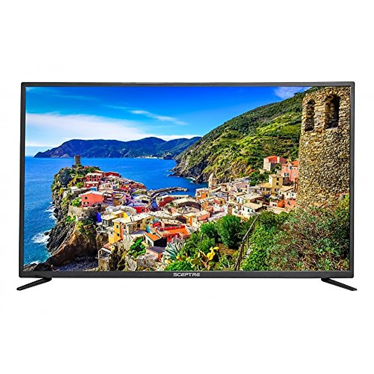 Sceptre 50" 4K UHD Ultra Slim LED TV 3840x2160 MEMC 120, Metal Black 2019 (U518CV-UMS)