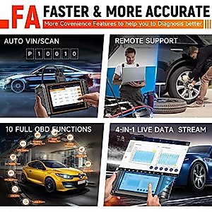 Full Diagnostic Tool fit for BMW FOXWELL NT710 OBD2 Scanner fit for BMW, Upgrade NT510 Elite Full System Diagnostic Scanner, All Reset BiDirectional Scan Tool Code Reader Battery Registrate ECU Coding