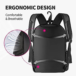 adorence Basketball Backpack with Shoe Compartment(Ball Net, Water Resist) Soccer Bag/Volleyball Backpack- RoseRed