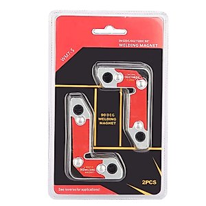 2pcs Magnetic Welding Holder, Strong Magnetic Welding Positioner Welding Magnet Arrows Welder Holder Support 30 60 90 Angles for Soldering, Marking Off, Pipe Installation