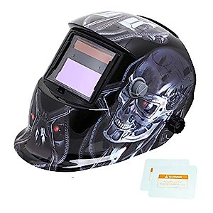 Welding Helmet, TEKWARE Solar Power Auto Darkening Welding Hood Welder Mask Breathable Grinding Helmets with Adjustable Shade Range 4/9-13