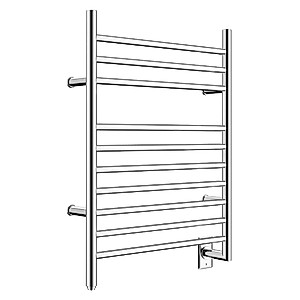 HEATGENE Towel Warmer Wall-Mounted Hardwired Heated Towel Rack Hot Towel Bar Mirror Polish