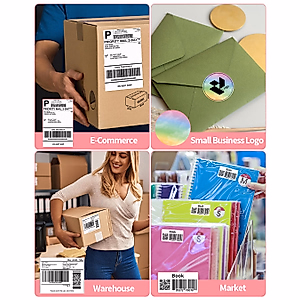 Phomemo Bluetooth Thermal Label Printer 4x6, Wireless Shipping Label Printer for Small Business and Packages for Phone&Pad&PC, Pink Thermal Label Printer for Shopify, Amazon, Etsy, UPS, FedEx