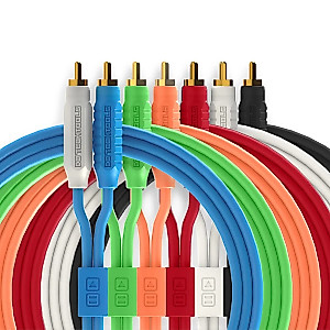 DJ TechTools Chroma Cables Audio 2.0: 2M RCA to RCA (Green)