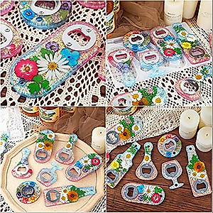 JINGTONG 25 Set DIY Bottle Opener Insert Kits, Rustproof Inserts + 50 Screws Screwdriver Metal Beer Hardware Parts Accessories for Resin Mold (Silver 25)