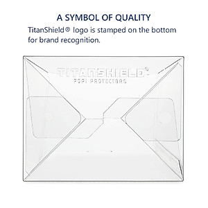 TitanShield 0.5mm Pop Protectors Sleeve Case Compatible with Funko - 4" Inch Pop! Vinyl Figures (100 Pack)