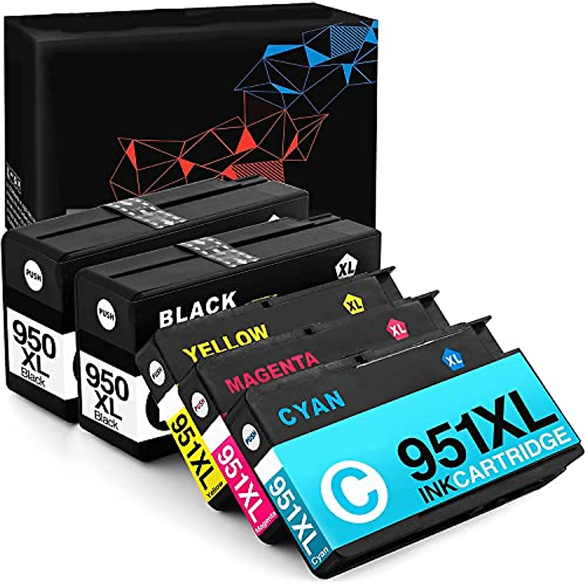 HEWHITE Compatible Ink Cartridge Compatible Work with 950xl 950 XL