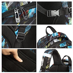 MOHCO Kids Backpack 16 in School Bookbag with Insulated Lunch Box Pencil Case Lightweight Student Bookbag for Girls and Boys