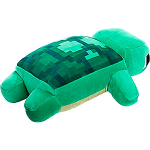 Mattel Minecraft Plush Turtle 12-inch Stuffed Animal Figure, Inspired by Video Game Character, Collectible Toy