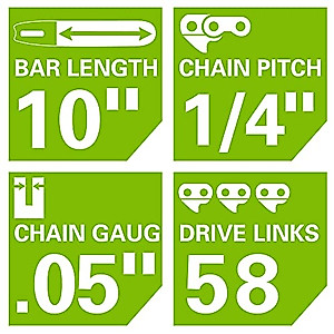 Greenworks 10-inch Replacement Chain, 2937002