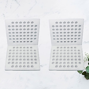 2 Sets 4pcs Refrigerator Quail Egg Tray Small Eggs Trays Eggs Dispenser Pheasant Container Egg Case Portable Mini Fridge Pearl Quail Eggs Tray Minifridge Cartons White Flat Mustard