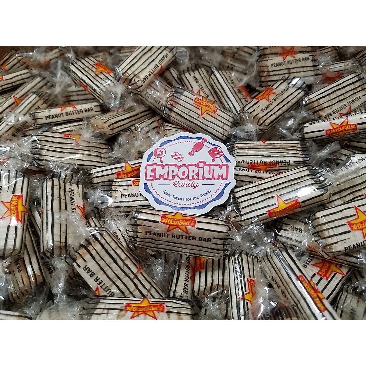 Peanut Butter Bars - Delicious Individually Wrapped 1.5 lbs Bulk Frosted Coated Candy