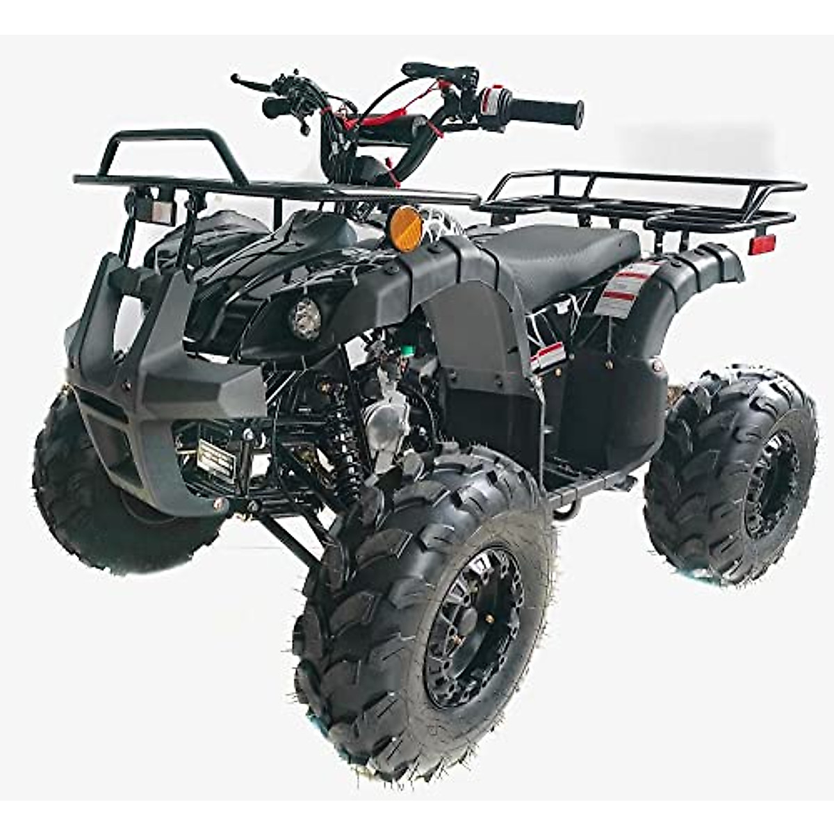 HHH 125cc ATV Quad New Upgraded 125cc with Reverse, LED Lights, Big Wide Tires with Matching Rims 4 Wheeler for Youth and Children - Color Blue Spider