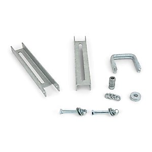 Sturdy Built (2) 12" Galvanized Vertical Bunk Bracket Kit for 2x3 Boat Trailer Cross Members