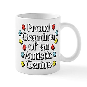 CafePress Proud Grandma Of An Autistic Gen Ceramic Coffee Mug, Tea Cup 11 oz