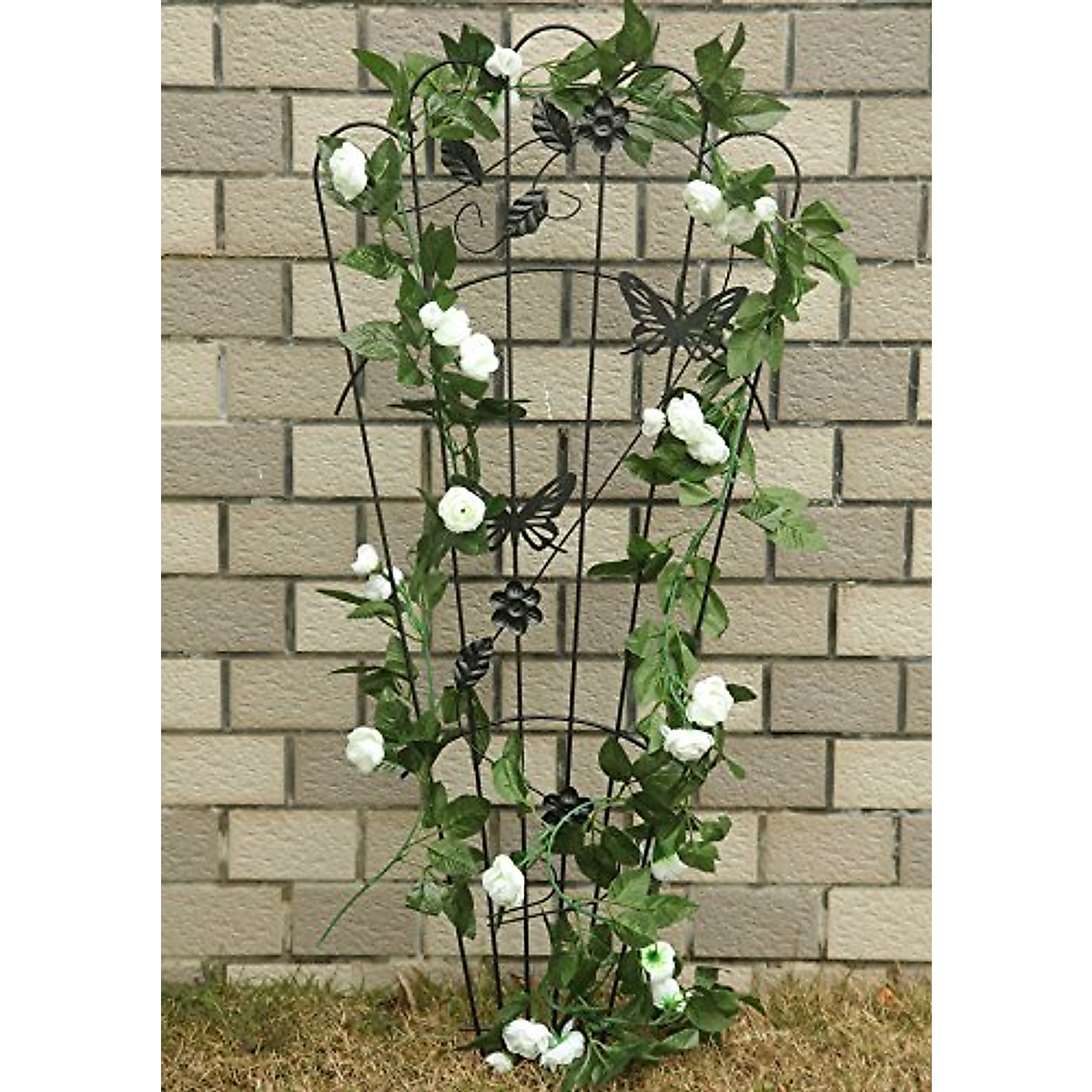1.Go Metal Garden Trellis Panel Arch for Climbing Plants, 15" Wide x 34" High, OG-0018